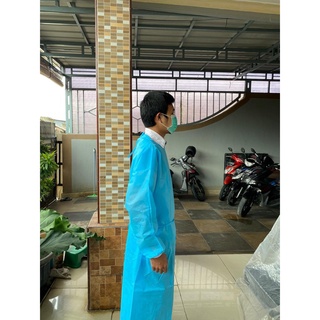 Jual Seragam Pakaian Jubah Medis Operasi APD Disposable Hazmat Coverall ...