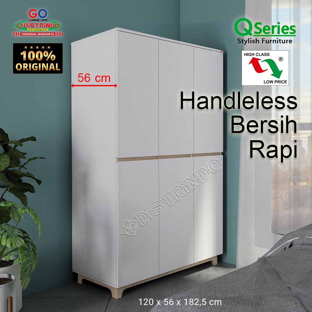 Jual Distrindo - Lemari Pakaian 3 Pintu TEBAL 15mm SUPER Minimalis RAPI ...