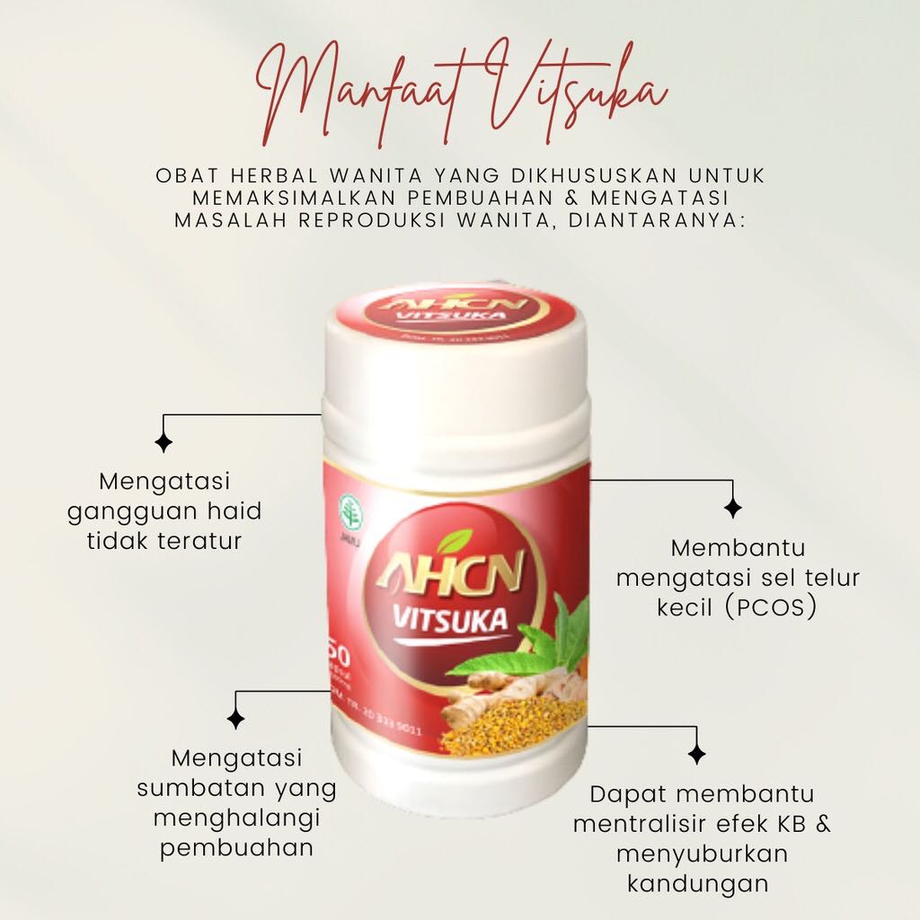 Jual Paket Vitsuka (2 Botol Vitsuka) AHCN 100% ORI - Obat Penyubur ...