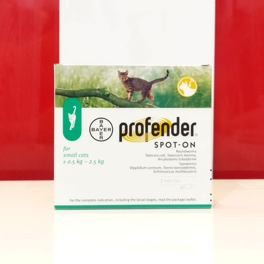Jual Profender SMALL Cats 1 TUBE berat 0.5kg - 2.5kg obat cacing KUCING ...