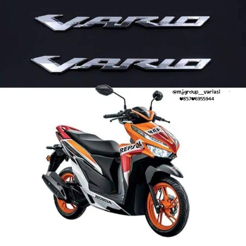Jual Emblem logo motor HONDA VARIO 125 150 ukuran original Indonesia ...