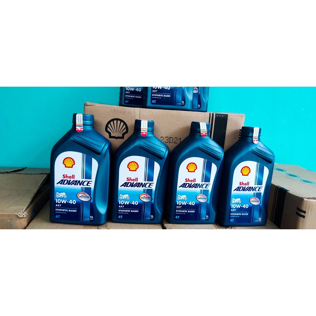 Jual SHELL Helix HX7 5W-40 1 Liter HARGA 1 DUS / KARTON ISI 12 BOTOL ...