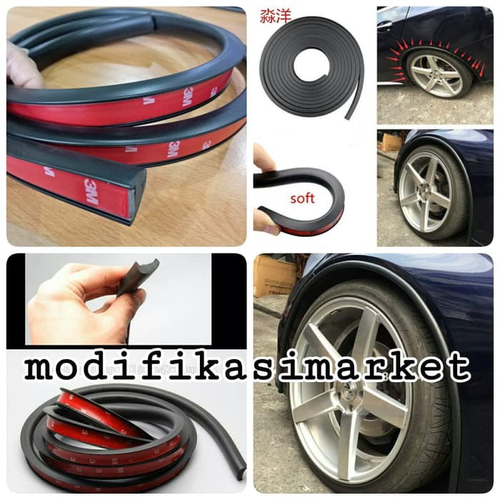 Jual PELINDUNG FENDER SPAKBOR MOBIL BUMPER / KARET FENDER 1.5M Diskon ...