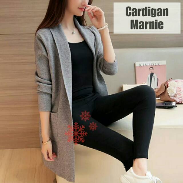 Jual Cd marnie/cardigan cewek/cardigan panjang/cardigan fashion ...