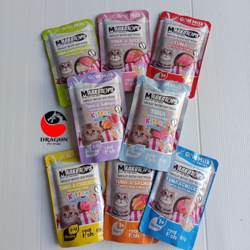 Jual Markotop Pouch 85gr / Goat Milk Series / Wet Food / Makanan Basah ...