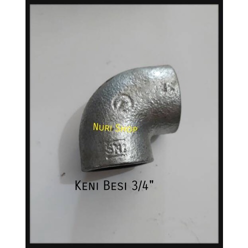 Jual KENI BESI 3/4" / KENI GALVANIS 3/4" / ELBOW GALVANIS 3/4" | Shopee ...