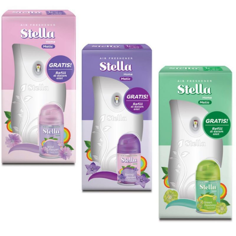 Jual Stella Matic Box Set + Gratis Refil Besar 225 Ml | Shopee Indonesia