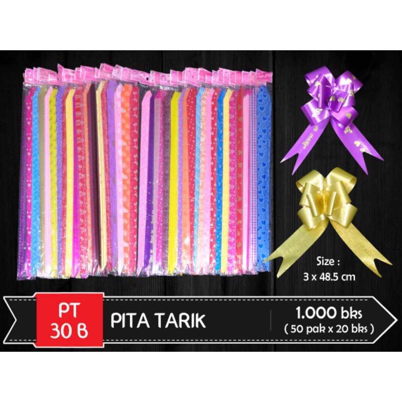 Jual Pita Tarik / Pita Serut Motif /pita kado / tambahan pita untuk ...