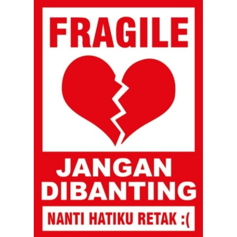 Jual STIKER FRAGILE UNIK LUCU,KERTAS FRAGILE | Shopee Indonesia