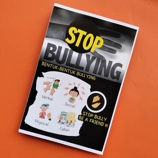 Jual Poster Stop Bullying, Poster Bentuk-bentuk Bullying, Poster Bullying - Poster Sekolah ...