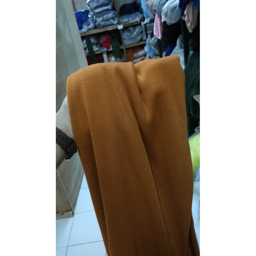 Jual Kain Rib Fleace untuk Rib Jaket dan Cardigan Rajut | Shopee Indonesia