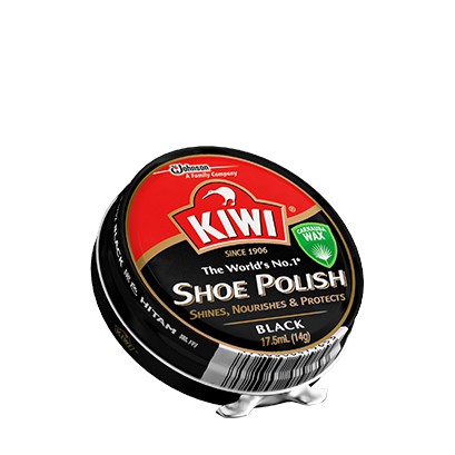 Jual Kiwi Shoe Polish Black 17.5ml Semir Sepatu Hitam coklat Indonesia|Shopee Indonesia