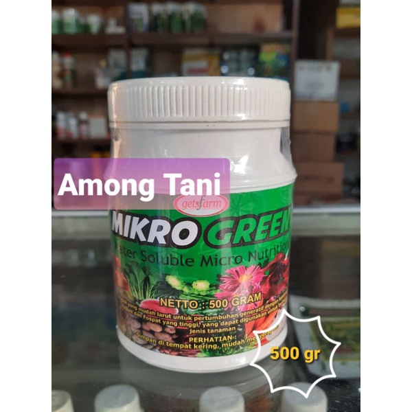 Jual Pupuk kristal Mikro Green 500 gram/pupuk daun/pupuk bunga buah ...