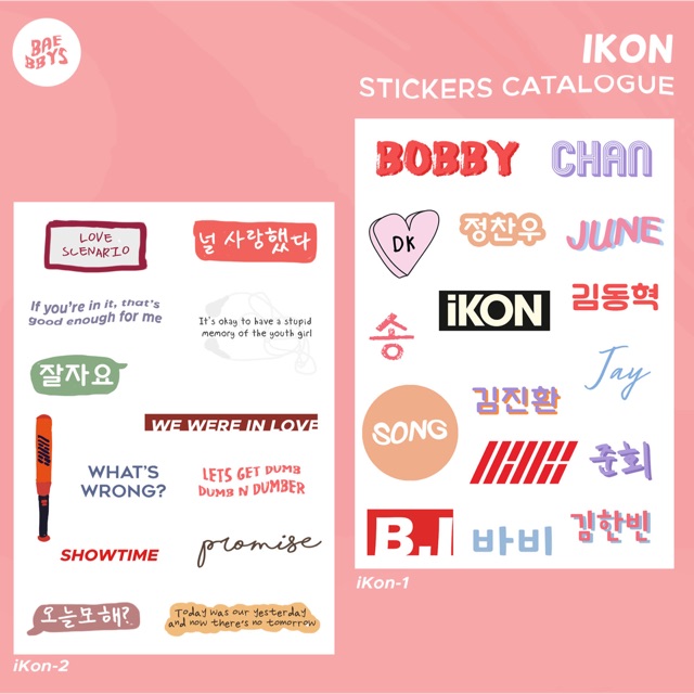 Jual iKon Sticker | Shopee Indonesia