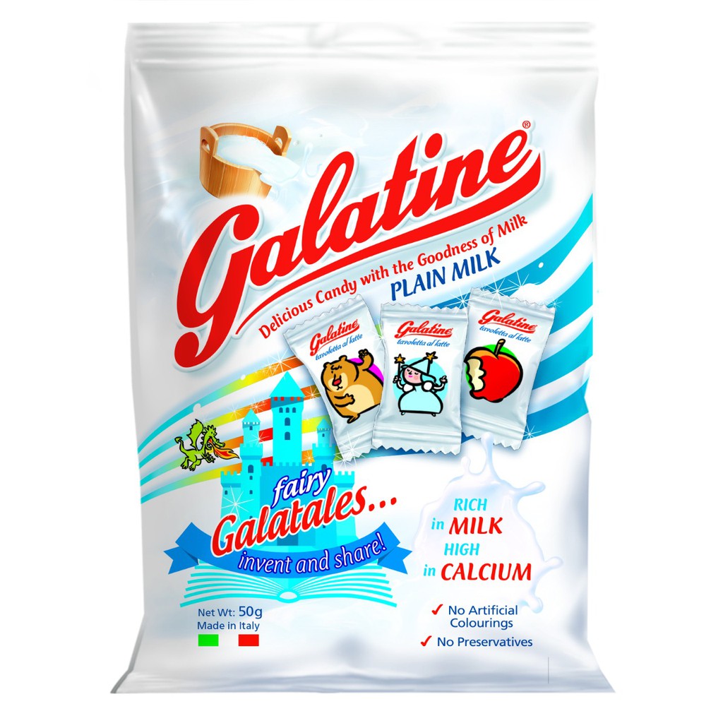 Galatine Milk candy from italy 50gr | Shopee Indonesia