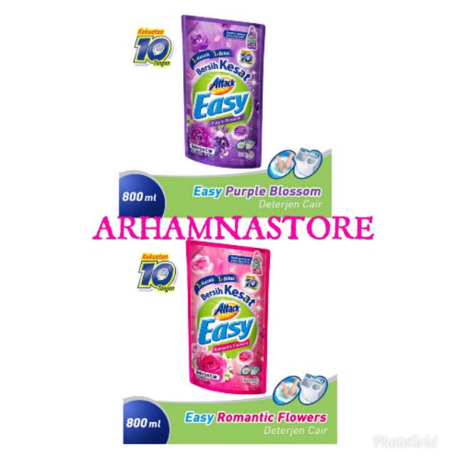 Jual ATTACK Easy Liquid Romantic Flower/Purple Blossom 800 ml | Shopee Indonesia