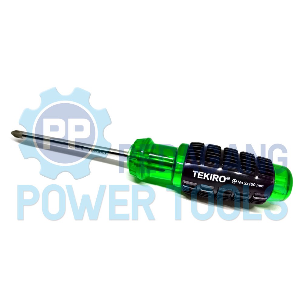 Jual TEKIRO OBENG PLUS 4 INCH GAGANG KARET PH2 X 100 MM SCREWDRIVER ...