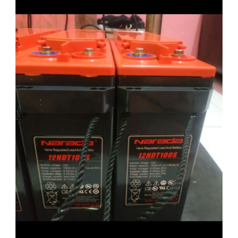 Jual battery vrla narada 12v 100ah 2nd beragaransi solar panel plts ...