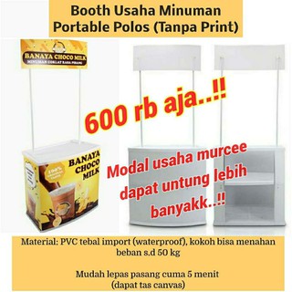 Jual Booth portable polos murah gerobak usaha kuliner minuman makanan ...