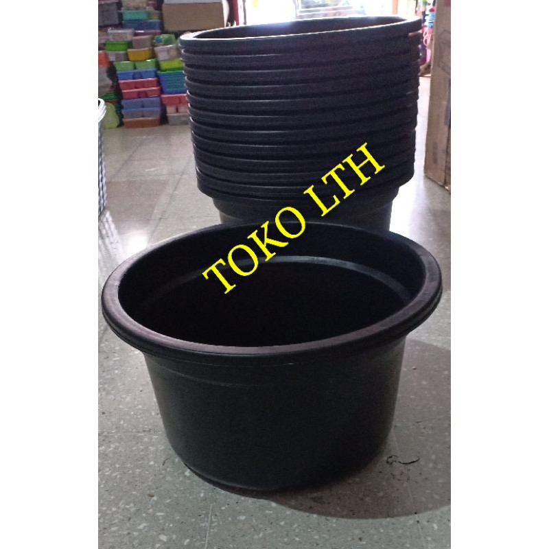 Jual BASKOM TINGGI 45 / JOLANG BAK HITAM PLASTIK / EMBER TINGGI ...