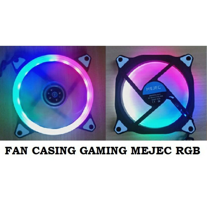 Jual Fan casing gaming mejec RGB rotating LED spin | Shopee Indonesia
