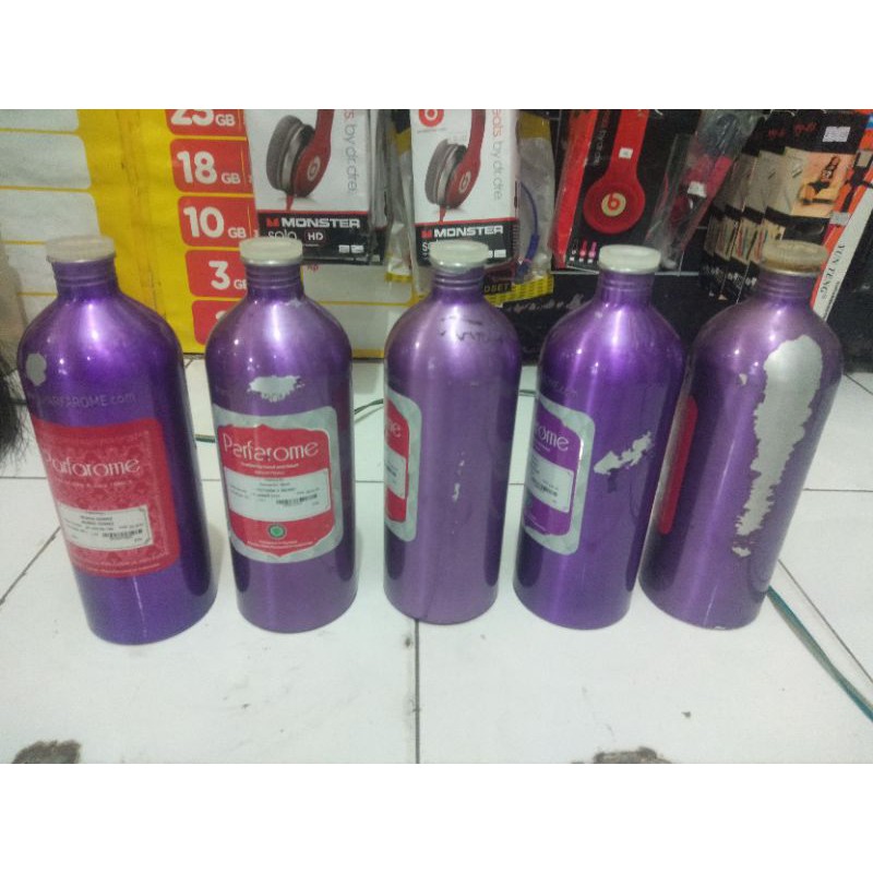 Jual Kaleng Bekas Parfum Ukuran 1kg atau 1Liter Warna Ungu Parfarome ...