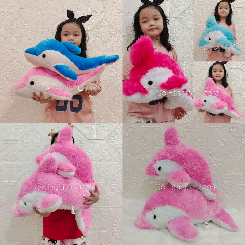Jual Boneka Ikan Hiu Lumba Lumba Dolphin Vonel Dolphin Raspo Rasfur ...