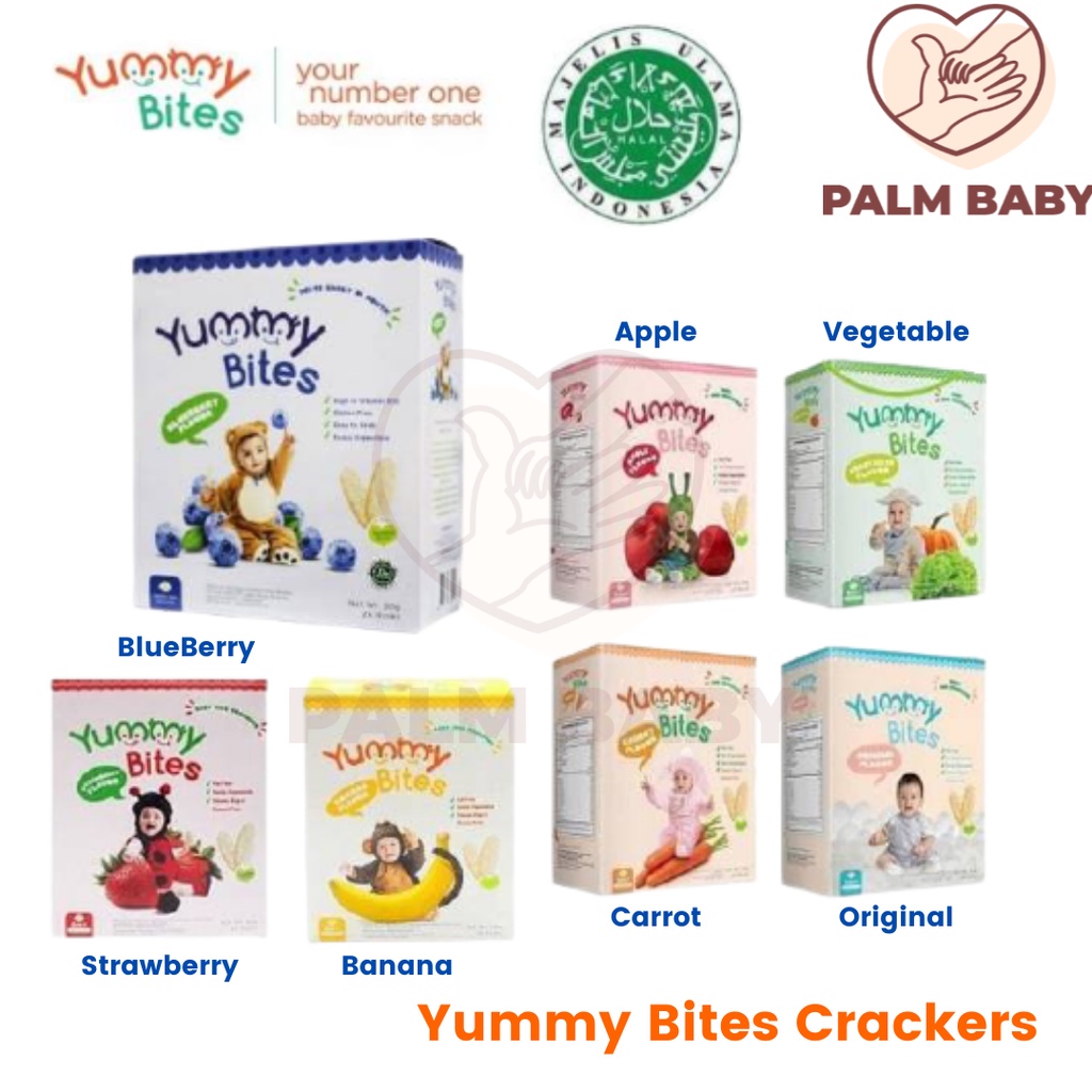 Jual YUMMY BITES Baby Rice Crackers - Snack Bayi Biskuit Bayi (50 gr ...