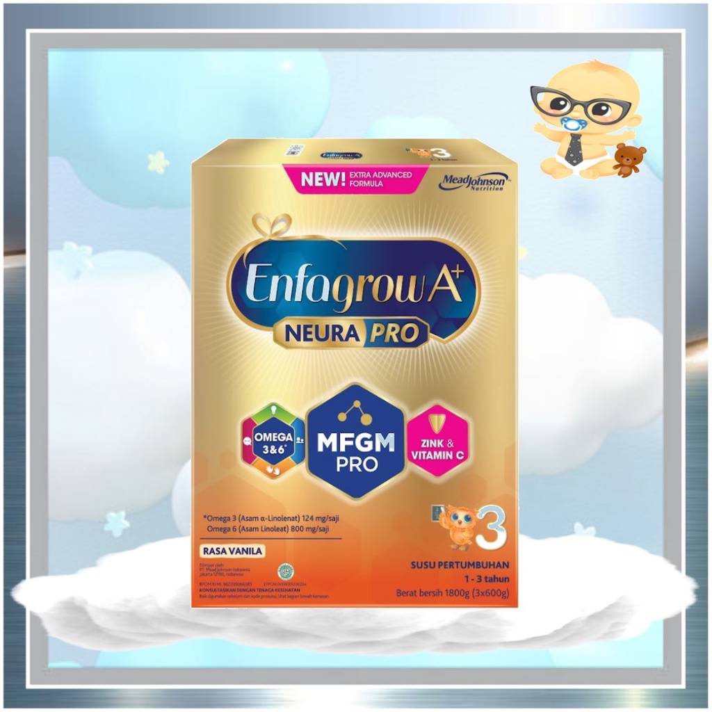 Jual Enfagrow A+ 3 MFGM NeuraPro Original / Vanila 1800gr | Shopee ...