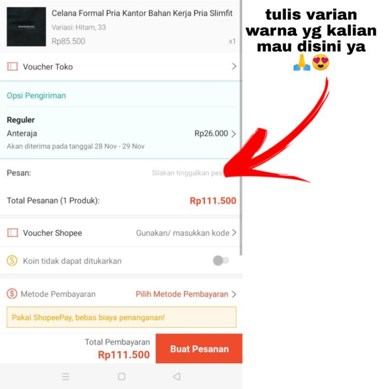 Jual pilih varian warna | Shopee Indonesia