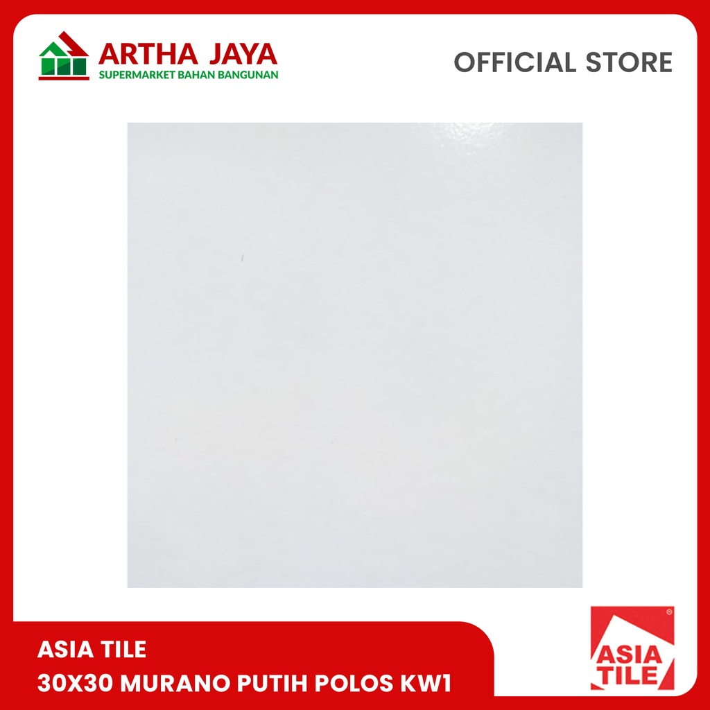 Jual Asia Tile Keramik Lantai 30X30 Murano Putih Polos KW1 (Floor Tile ...