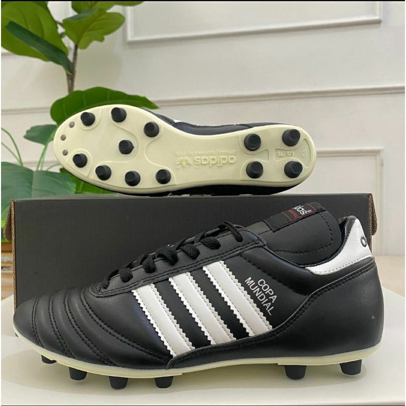 Jual Sepatu Soccer Adidas Copa Mundial Black White | Shopee Indonesia