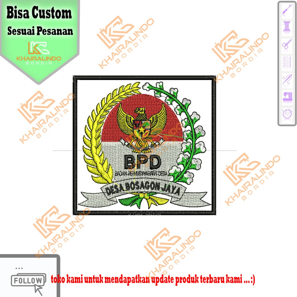 Jual logo BPD bordir / badge kantor | Shopee Indonesia