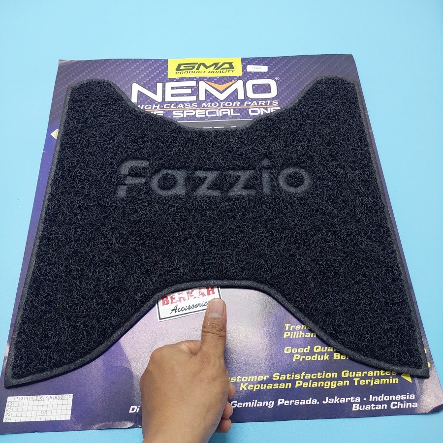 Jual Karpet motor fazzio model spiral full hitam nemo | Shopee Indonesia