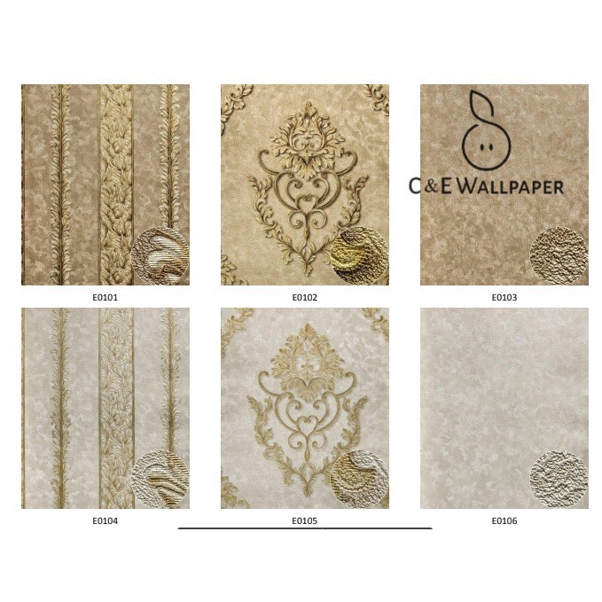 Jual Wallpaper RONA E import premium E0101 - E0106 CE wallpaper ...