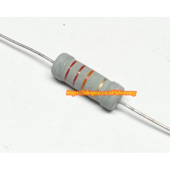 Jual R resistor 2w 2Watt 22K 22Kilo Ohm 22 kilo 22kohm 2 watt toleransi 5% 22k | Shopee Indonesia