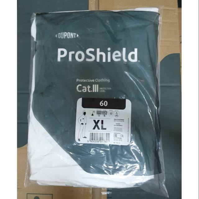 Jual Baju Coverall Dupont Proshield 60 Cat III Tyvek Hazmat Disposable Medical Grade | Shopee ...