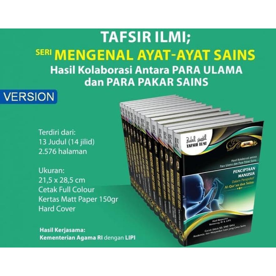 Jual Berkualitas TAFSIR ILMI Seri Mengenal Ayat-Ayat Sains dalam alQuran (14 Jilid) | Shopee ...