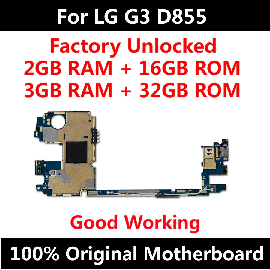 Jual For LG G3 D855 16GB Original Motherboard Factory Unlocked ...