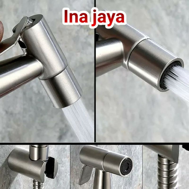 Jual BIDET shower stainless jet shower toilet sower closet model ...