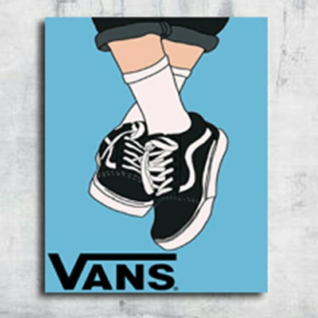 Jual Poster Hiasan dinding Walldecor Vans Sneakers | Shopee Indonesia