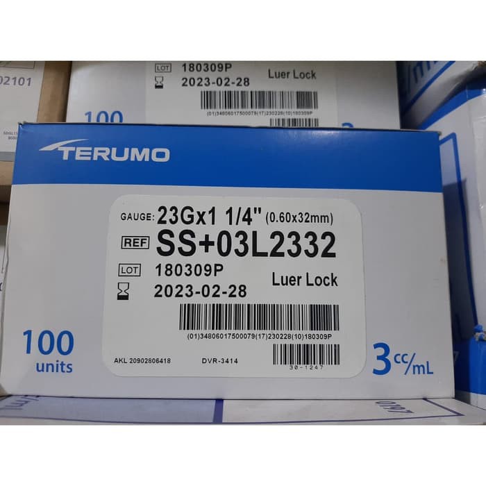 Jual Spuit 3cc Terumo / Jarum Suntik 3ml Terumo | Shopee Indonesia