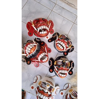 Jual Topeng Leak Celuluk isi rambut kerajinan tangan ukiran kayu Bali ...