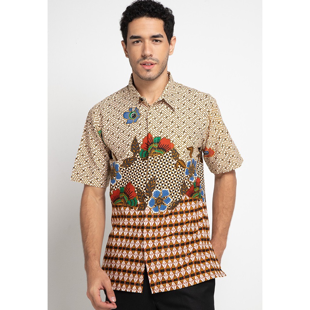 Jual Arjuna Weda Hem Batik Banji Slobog - Cokelat | Shopee Indonesia