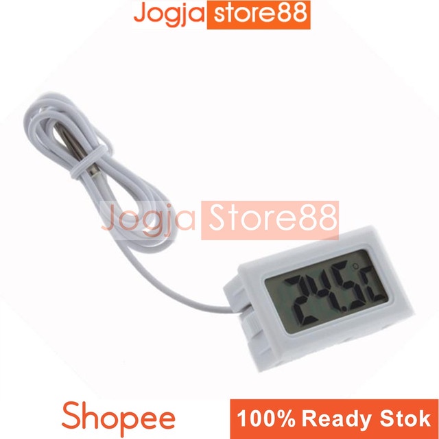 Jual Pengukur Suhu Digital Termometer Aquarium dengan Kabel Panjang 1M ...