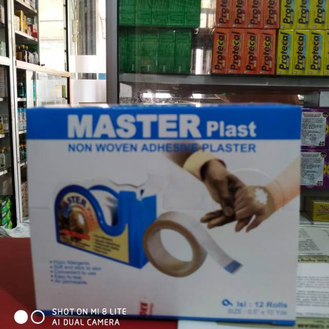 Jual Perban Putih Master Plast kain pembalut Luka isi 12 rol | Shopee ...