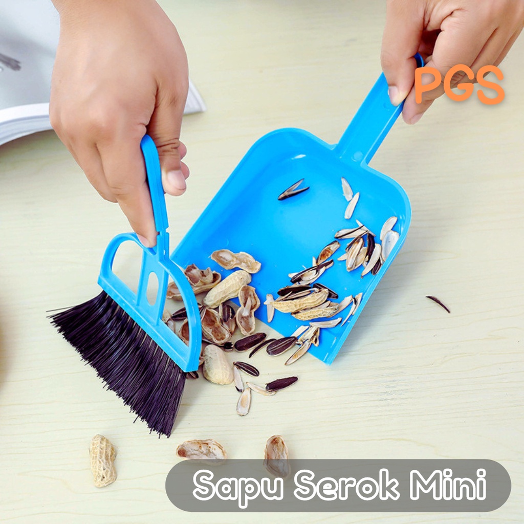 Jual PGS Sapu Serok Mini Sapu Pengki Set Kecil Pembersih Meja Sapu ...