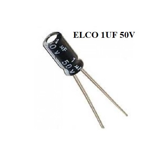 Jual Elco 1uf 50v 25v 35v 63v Capacitor Elco kapasitor elko 1uf 50v 25v ...