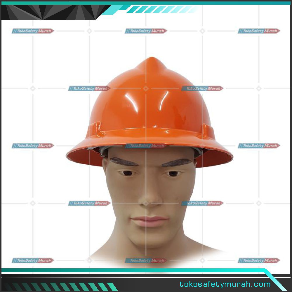 Jual Helm Safety Proyek MSA Lokal Full Brim Bulat termasuk sarang Inner ...