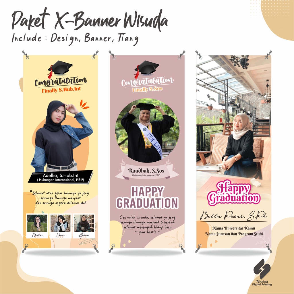 Jual BANNER WISUDA SPANDUK WISUDA X BANNER TERMURAH | Shopee Indonesia